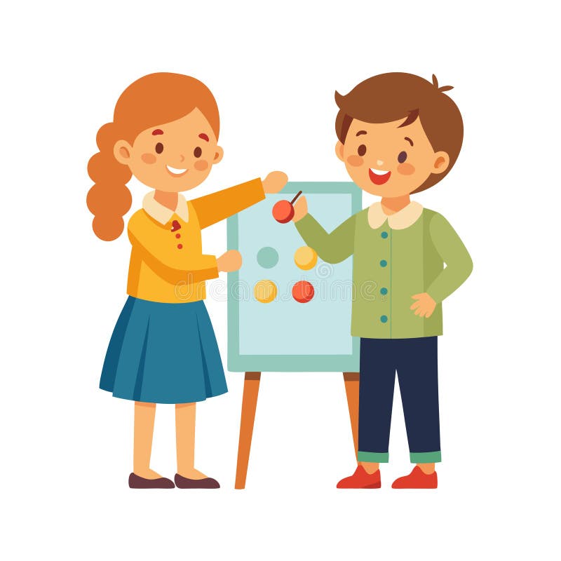 Children Learning Cartoon Whiteboard Stock Illustrations – 278 Children ...