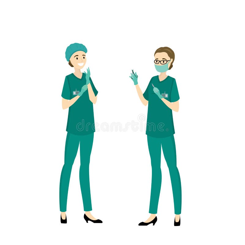Cartoon Of Surgeon Stock Vector Illustration Of Blue 30400572