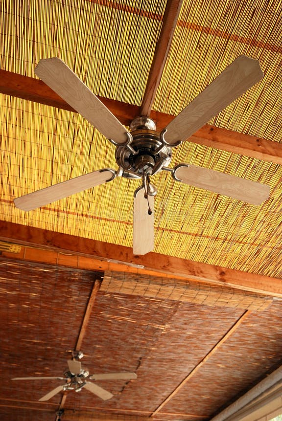 Two ceiling fans stock photo. Image of home, color, traditional - 6977612