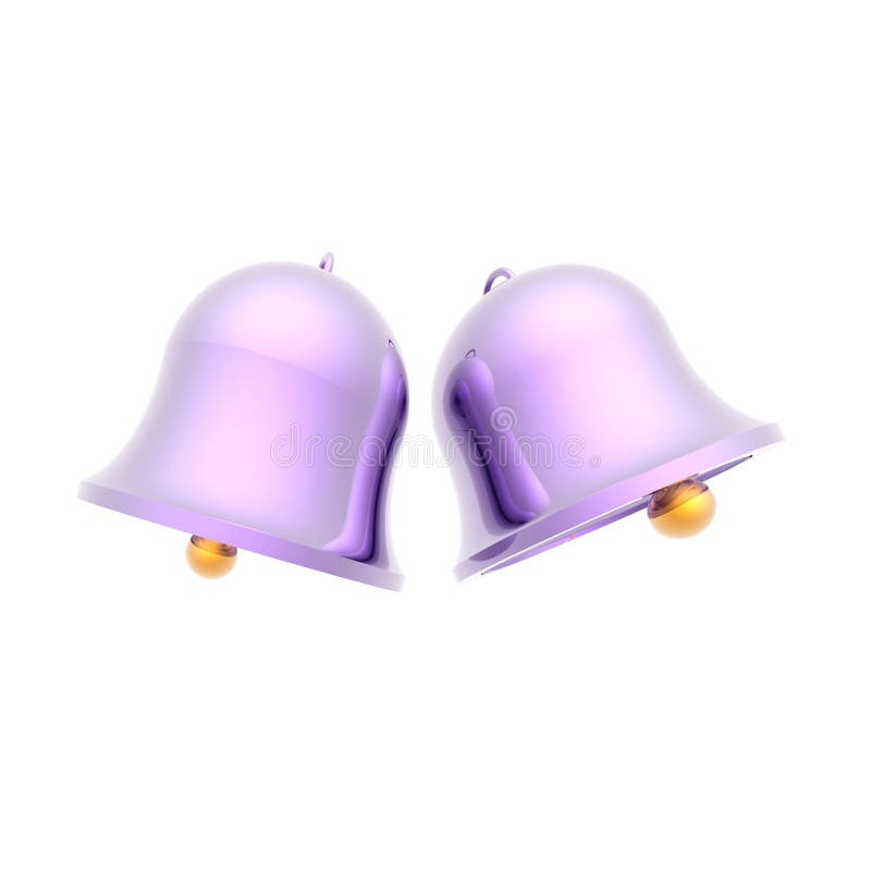 Two celebratory handbells stock illustration. Illustration of musical ...
