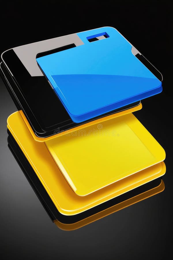 Two Cell Phones Stacked on Top of Each Other, Concept of Communication ...