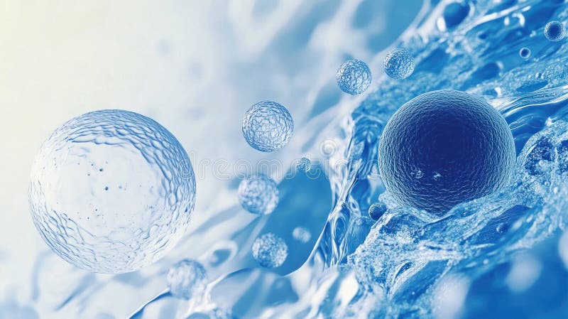Two Cells Joining and Fusing, Symbolizing the Process of Cell Fusion ...