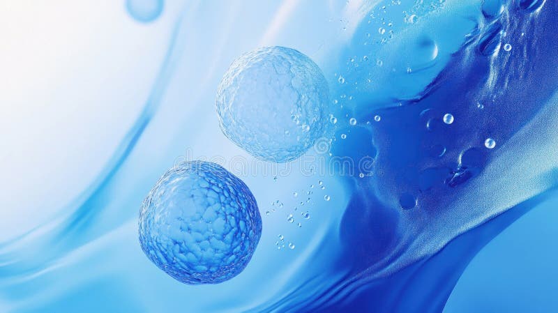 Two Cells Joining and Fusing, Symbolizing the Process of Cell Fusion ...