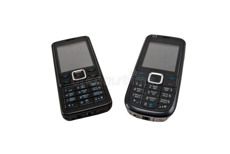 Two cellular telephones stock image. Image of music, mobile - 13091281