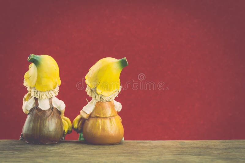 Two Ceramic Doll Sit on Wood Stock Image - Image of clean, cloth: 50884891