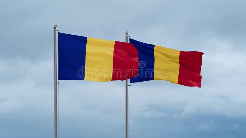 Two Chad flag stock footage. Video of union, wind, flag - 301453206