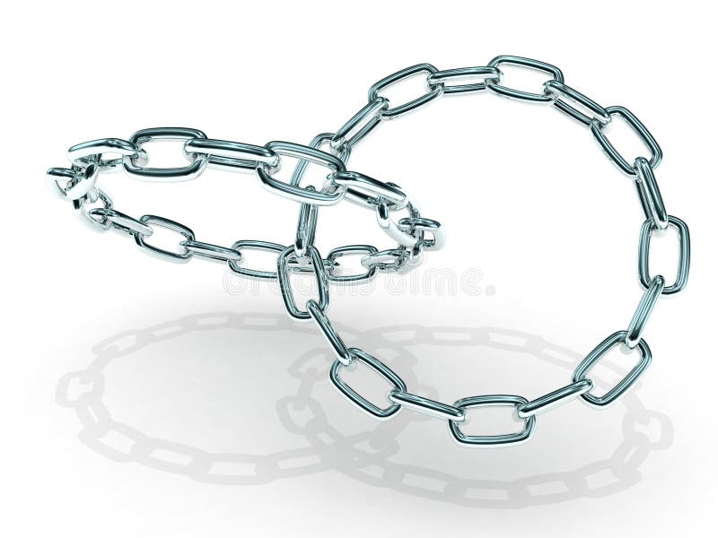 Two chain connection stock illustration. Illustration of chain - 11279263