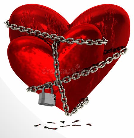 Chained Heart Stock Illustrations – 368 Chained Heart Stock ...