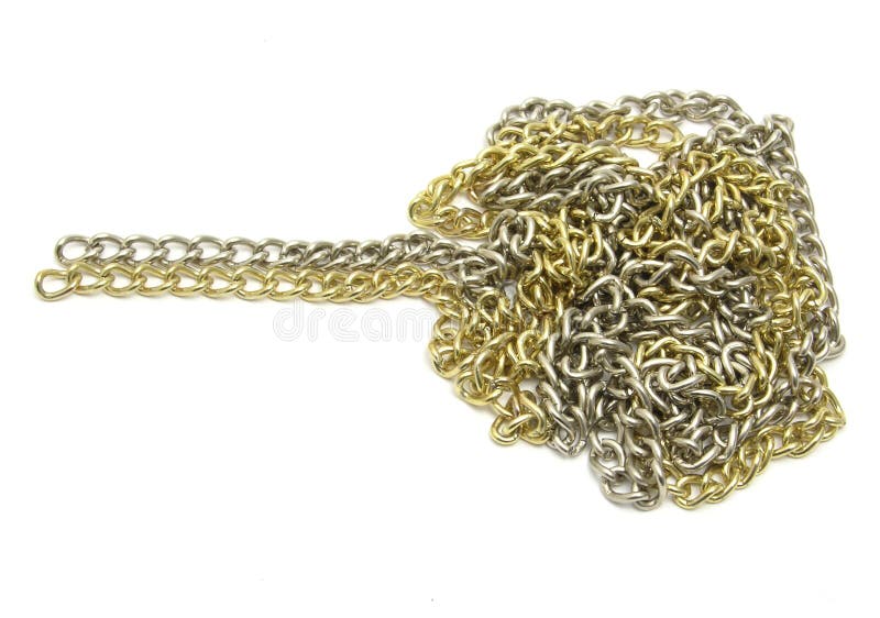 Two chains of metal stock photo. Image of industry, metallic - 7445058