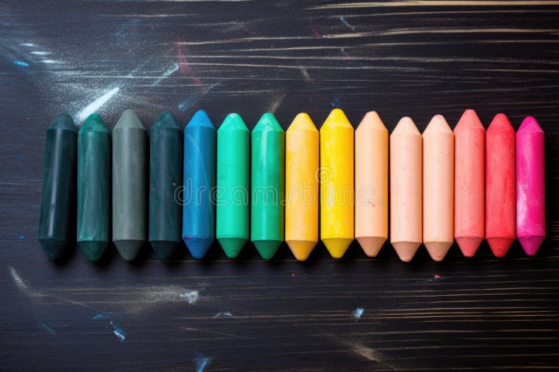 Two Chalk Colors Blending on a Blackboard Stock Photo - Image of colors ...
