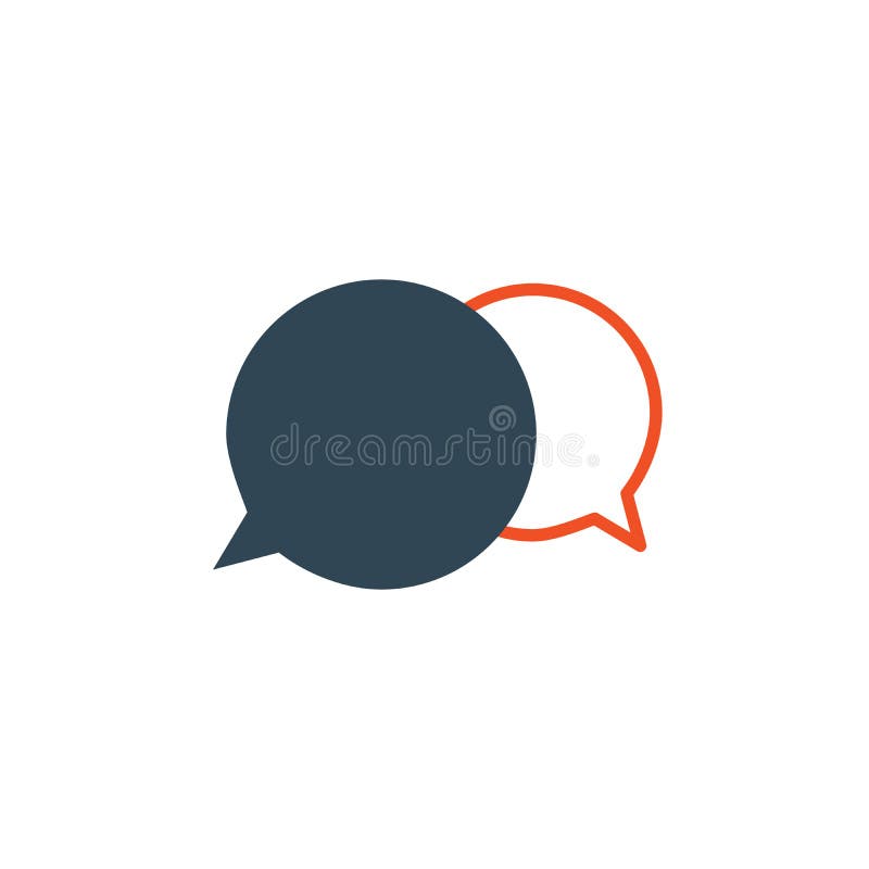 Two Round Chat Bubbles Vector Stock Illustrations – 203 Two Round Chat ...