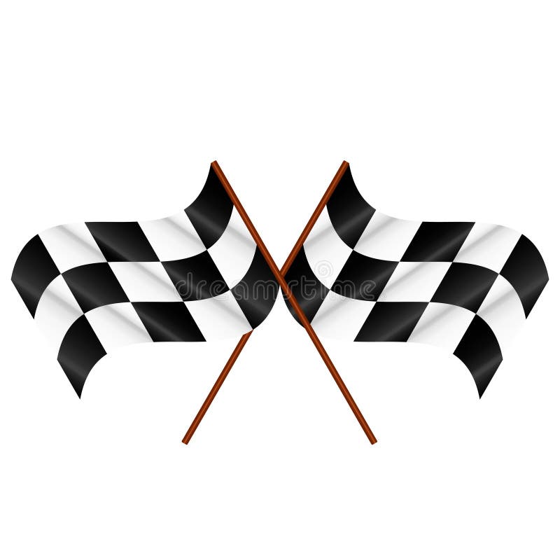 Two checkered flags stock vector. Illustration of finish - 60623535