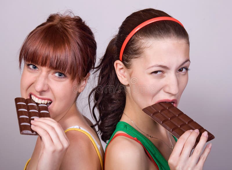 Attractive Teen Females Eat Stock Photos - Free & Royalty-Free Stock ...