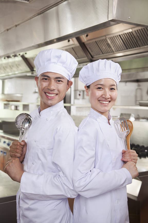 Chefs Standing Back To Back Stock Photos - Free & Royalty-Free Stock ...