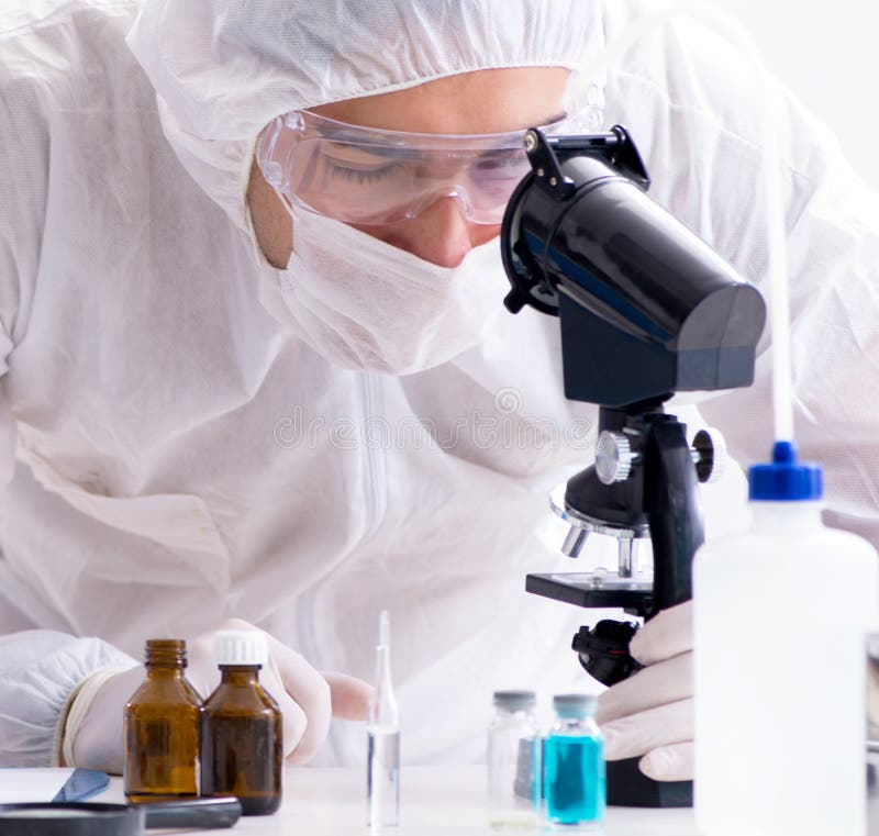 Two Chemists Working in the Lab Stock Image - Image of biochemistry ...