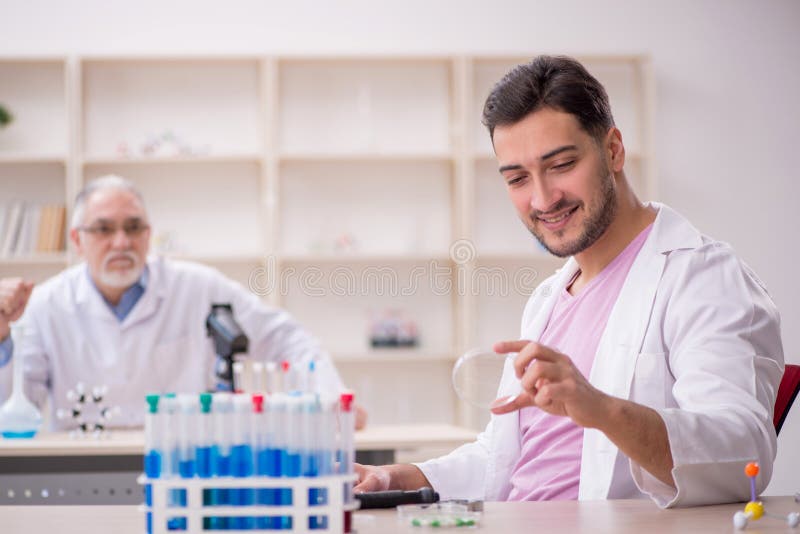 Two Male Chemists Working at the Lab Stock Photo - Image of examining ...