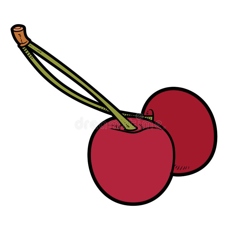 One Cherry Clip Art