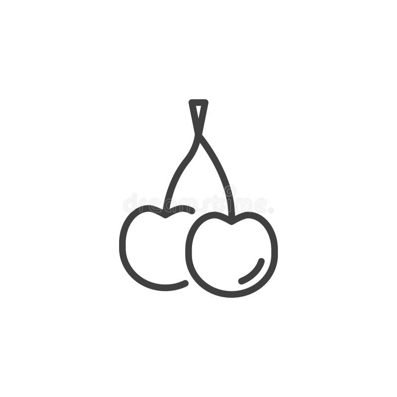 Cherry Stem Linear Stock Illustrations – 202 Cherry Stem Linear Stock ...