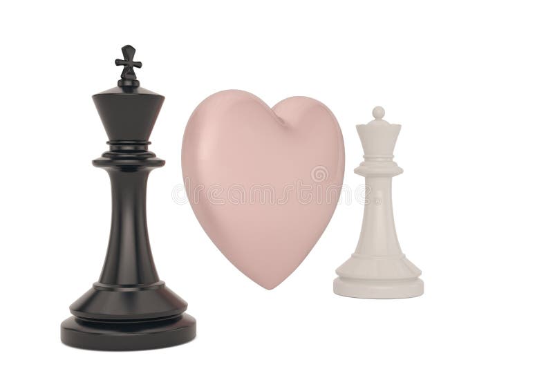 Chess heart stock illustration. Illustration of cage - 24672223