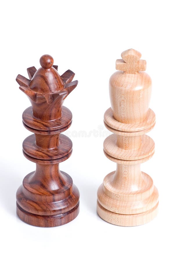 Two Chess Pieces Standing Beside Each Other. Stock Image - Image of ...