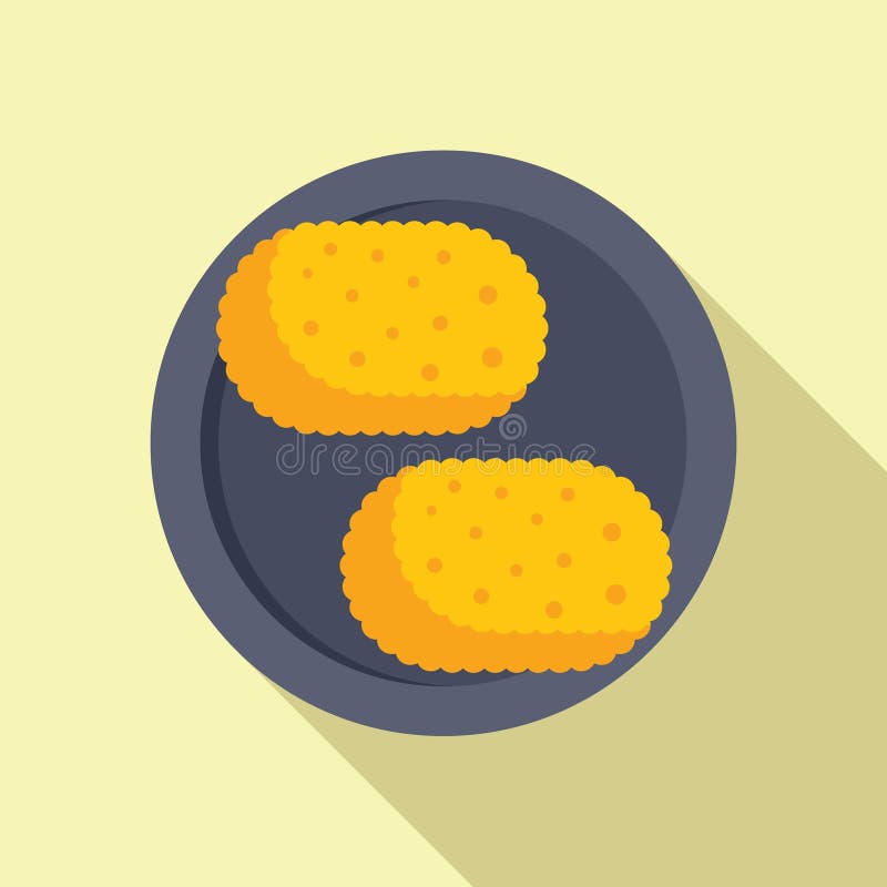 Two Chicken Nuggets Sitting on a Plate Stock Vector - Illustration of ...