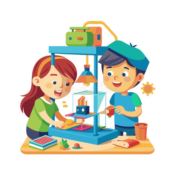 Kids Learning 3D Printing and STEM Concepts, Creative Science Education ...