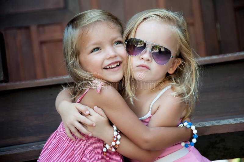 Two children feeling stock image. Image of feelings, friends - 56169355