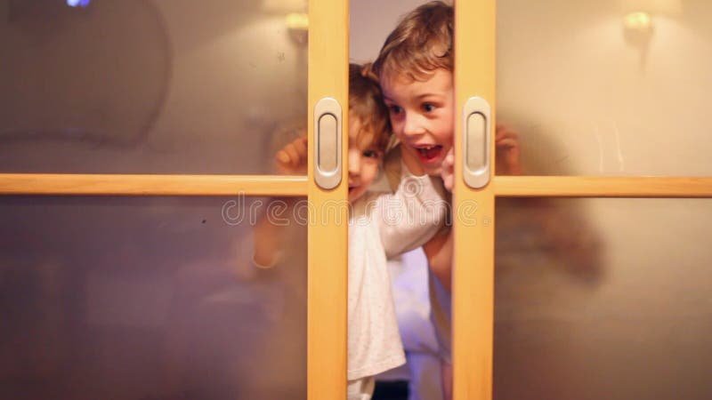 Two Children are Smiling and Open the Stock Footage - Video of ...