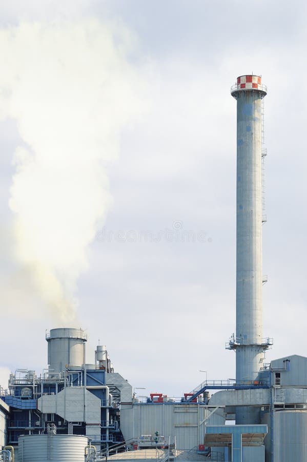 Factory Emitting Large Amount of Smoke into the Atmosphere Stock Image ...