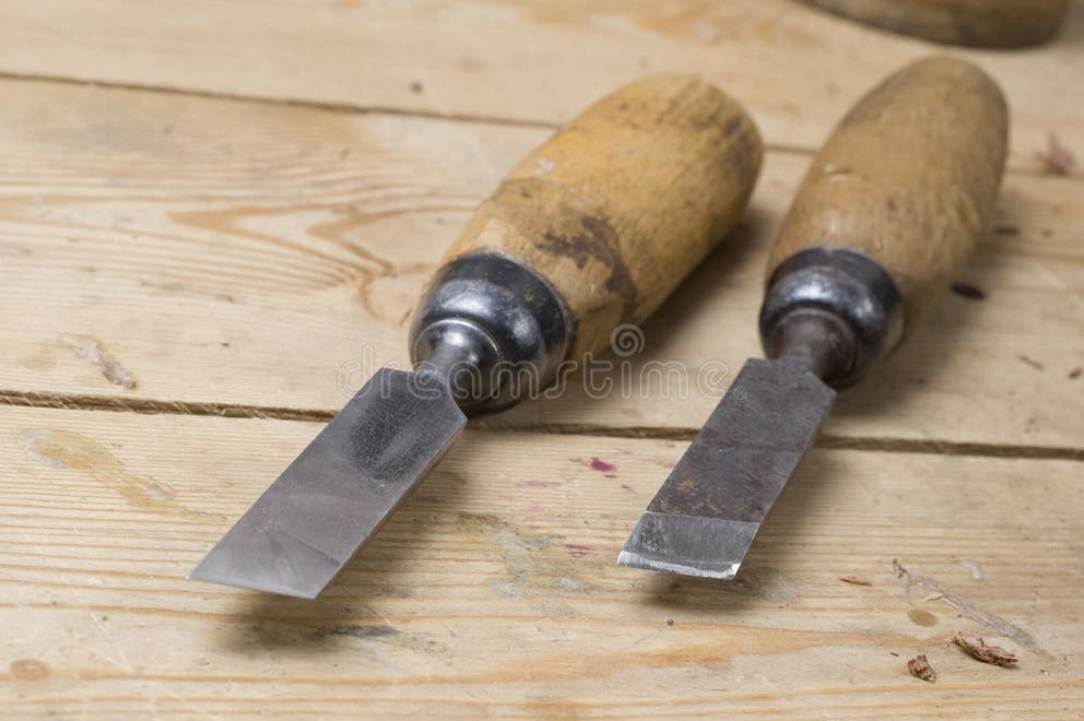 Two chisels stock image. Image of chisels, cutting, tool - 12281593