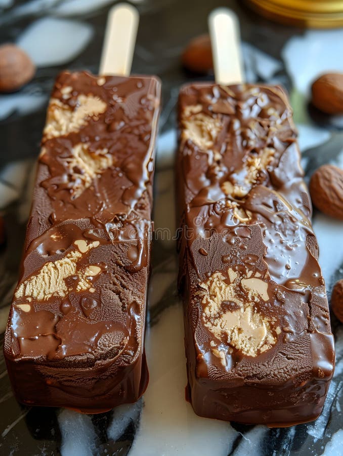 Two Chocolate Bars on Marble Surface for a Delicious Dessert Recipe ...