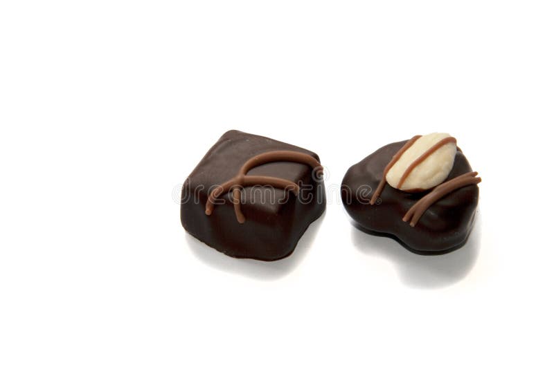 Two chocolate candys stock image. Image of candy, collection - 8125549
