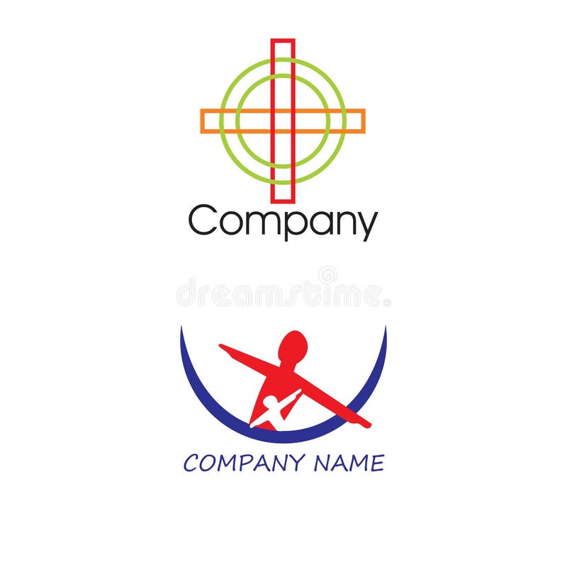 Two religious logos/icons stock vector. Illustration of charity - 91967684