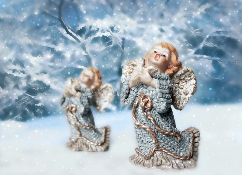 Christmas Angels stock image. Image of angels, playing - 11950741