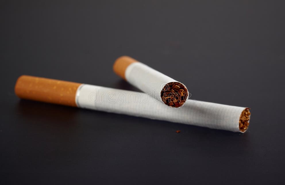 Two cigarettes stock photo. Image of closeup, addiction - 20341858