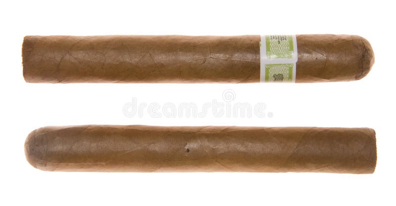 Two cigars stock photo. Image of product, rolled, cuba - 12404726