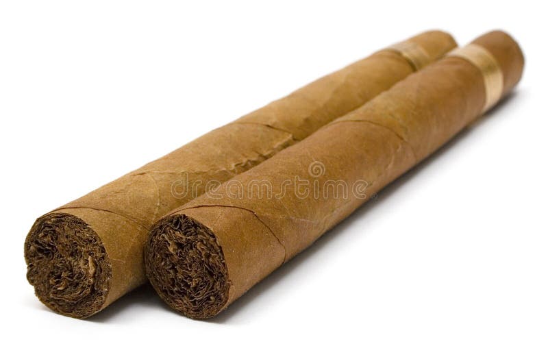 Two Cigars stock photo. Image of addiction, classy, fume - 549462
