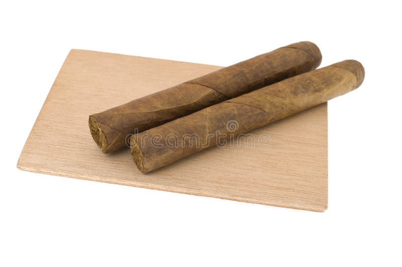 Two cigars stock photo. Image of cuban, cigar, brown, isolated - 8207130