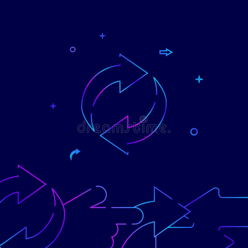 Recycle Line Arrows Circle Outline Vector Stock Illustrations – 1,016 ...