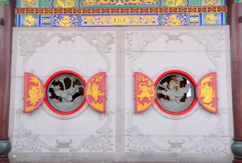 Chinese Windows on the Gulangyu Island, China Stock Image - Image of ...