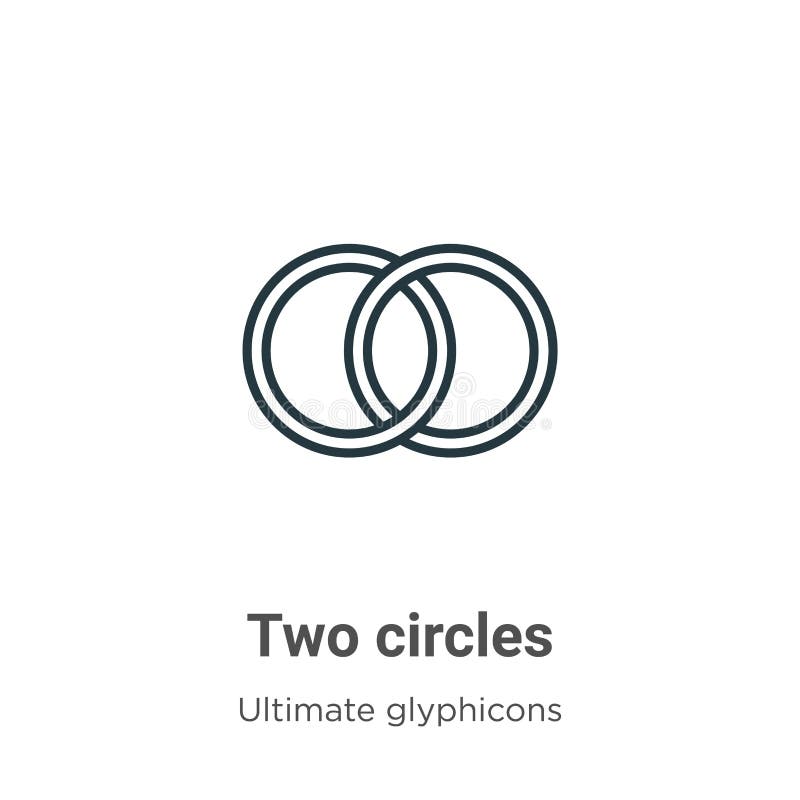 Infographic Element Two Connected Circles Isolated On White Stock ...