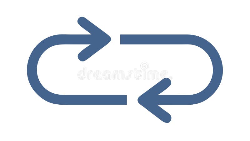 Two Circular Arrows Refresh Reload Symbol Icon , Vector Design Generative AI Stock Vector ...