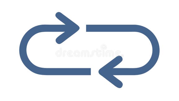 Two Circular Arrows Refresh Reload Symbol Icon , Vector Design Generative AI Stock Vector ...