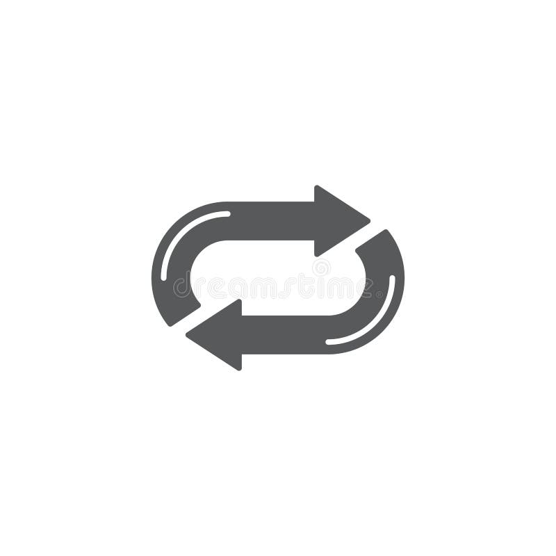 Circle Two Arrows Black White Stock Illustrations – 331 Circle Two ...