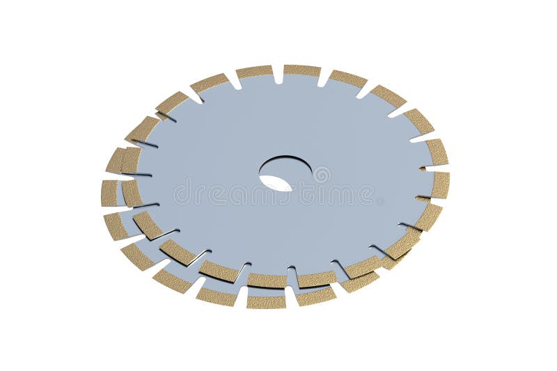 Two Circular Saw Blade Discs Isolated on White Background. Abrasive ...