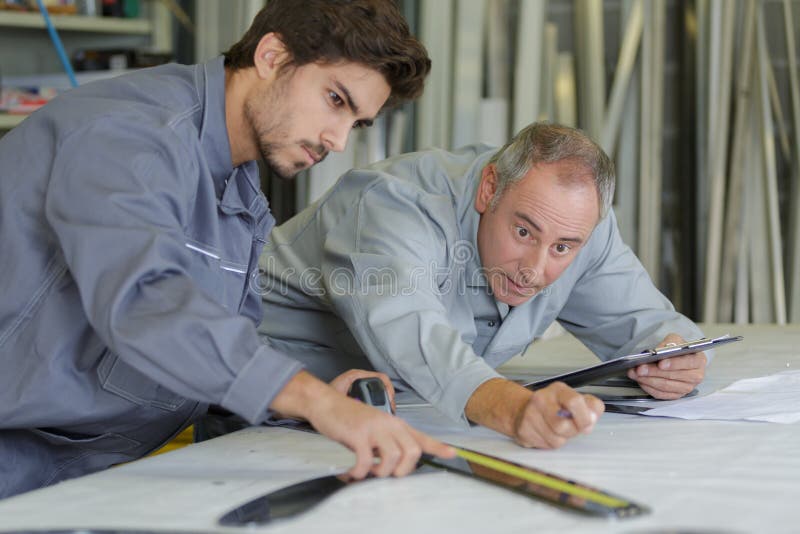 Two Civil Engineers Working Stock Photo - Image of people, construction ...