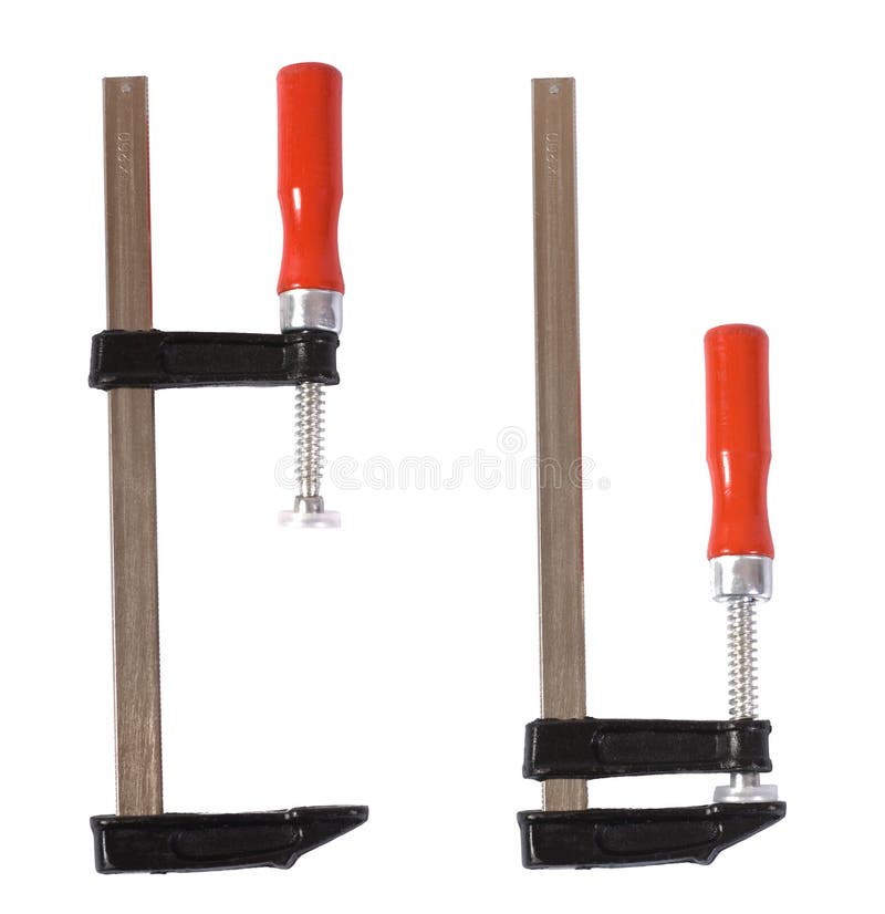 Two clamp stock photo. Image of grip, white, clamp, hold - 25418724