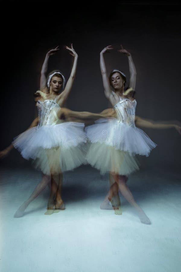 Two classic ballet dancers stock image. Image of ballet - 75891807