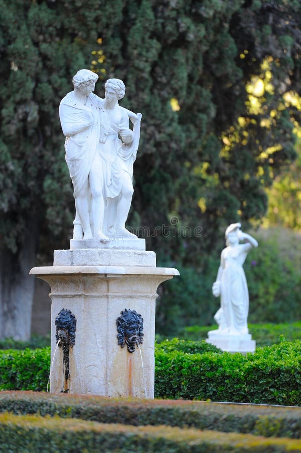Two classical statues stock photo. Image of italian - 142163540