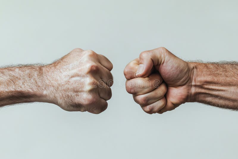 Two Hands Pushing Against Each Other, Dynamic Composition Against Plain ...